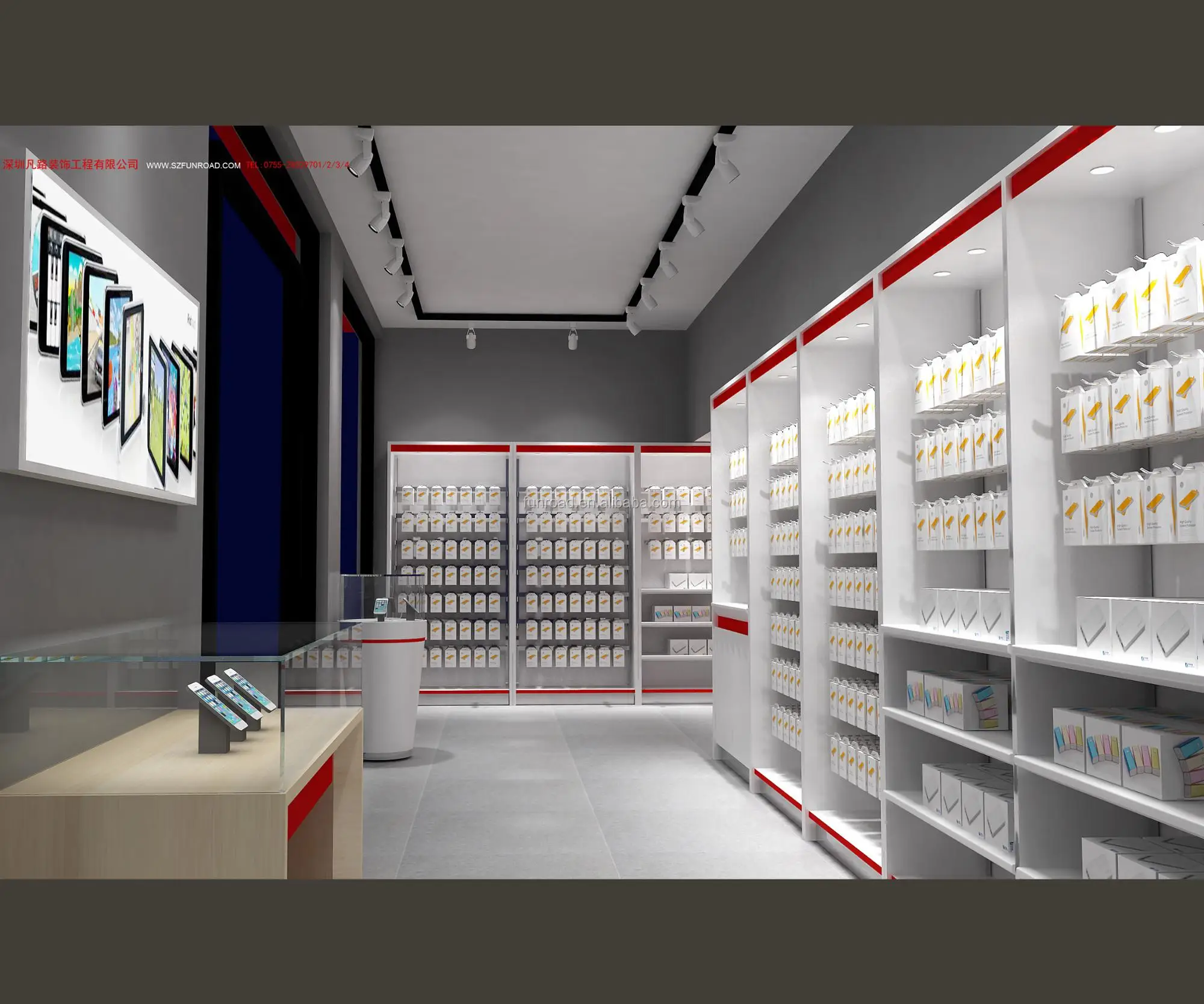 Bespoke Fashion Mobile Phone Display/furniture Design For Mobile Shop ...