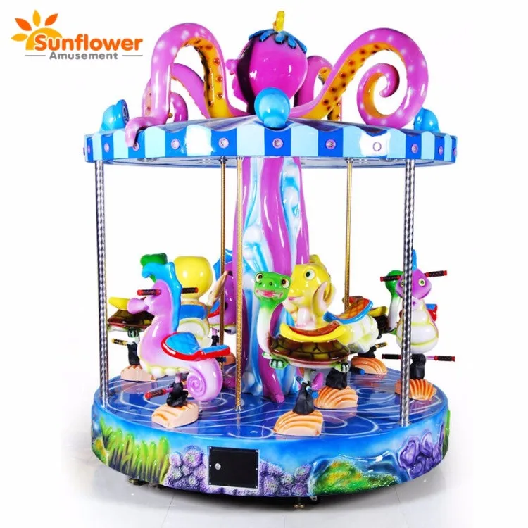 9P Sea Animal Carousel - Fun Amusement Park Ride