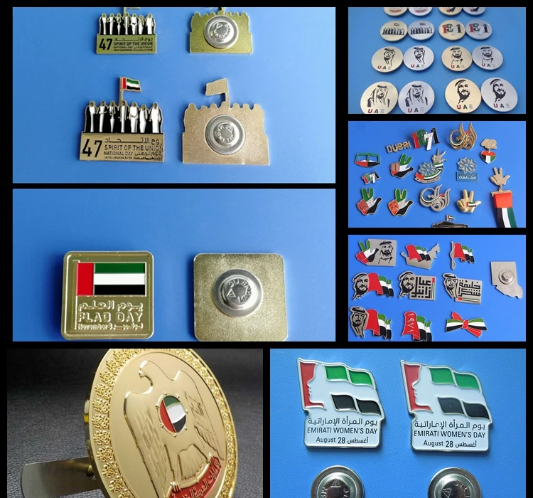 Black Nickel Zayed Uae Sheikh Magnet Metal Lapel Pins - Buy Uae Sheikh ...