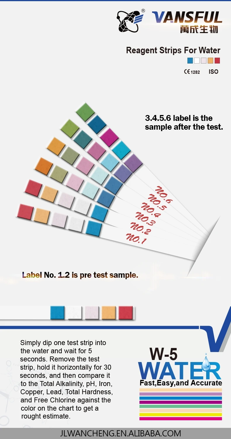 5 In 1 Water Test Paper For Hardness,Ph,Nitrite And More - Buy Ph Test ...