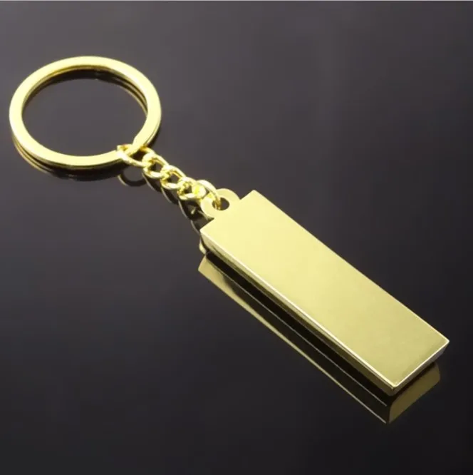 Metal Gold Bar Keychain Gold Advertising Promotional Gifts Custom Logo ...
