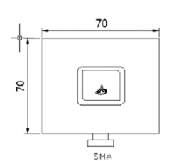 JIAKANG 5ghz 5G WIFI 6dbi Dielectric Ceramic SMD Antenna