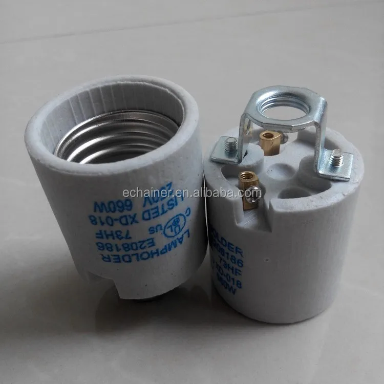 E26 E27 에디슨 전구 램프 기초를 위한 나사 맨끝을 가진 세라믹 램프 홀더 전등 소켓 Buy E27 세라믹 램프 홀더e27 세라믹 램프 소켓 E26 E27 램프