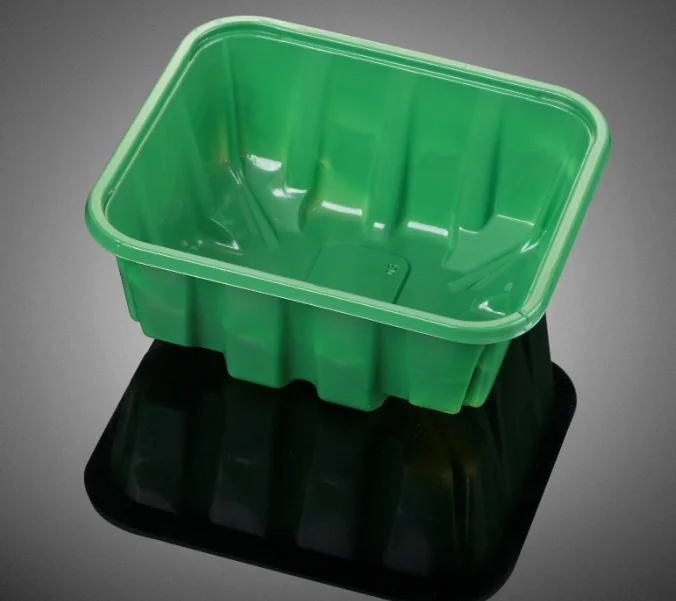 Plastic Disposable Mushroom Green Color Food Packaging Tray - Buy ...
