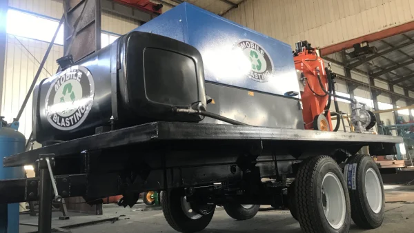 Mobile Wet Sand Dustless Blasting With Trailer Equipment For Cleaning ...