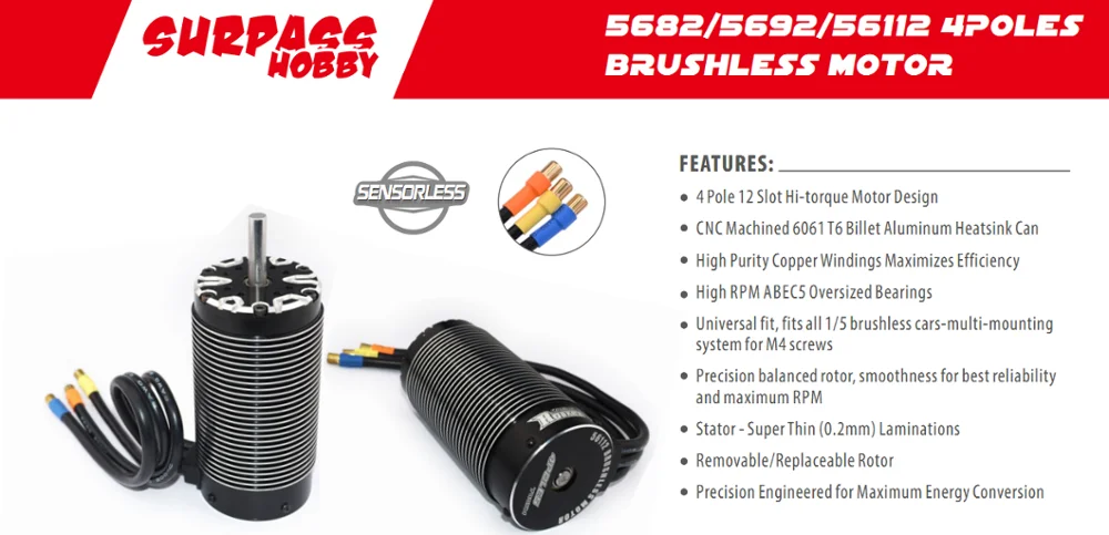 5692 Brushless Motor - High Performance for Vehicles & Toys
