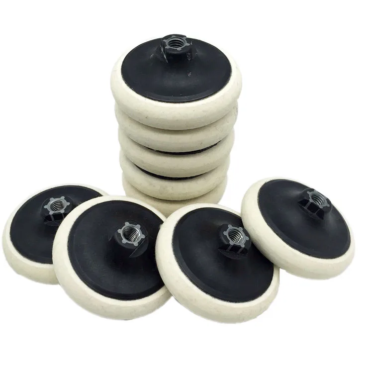 125mm Industrial Wool Felt Polishing Buffing Wheel For Marble Polishing ...