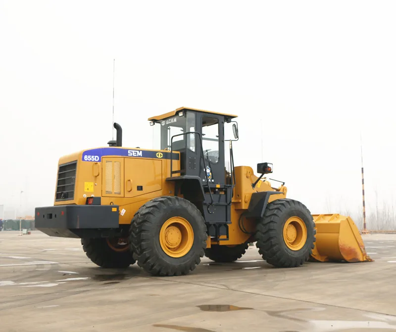 Efficient 5 Ton Sem 655d Front Loader Wheel Loader With Wood Grapple ...