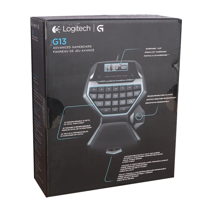 Logitech G13 Original Authentic Brand New Boxed Advanced Wired Gaming ...