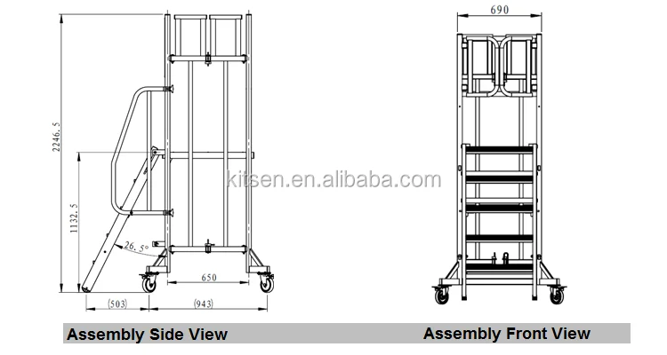 Portable Construction Mini Folding Aluminum Scaffold - Buy Mini ...