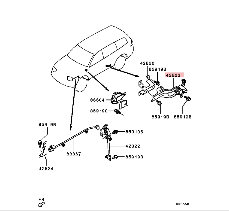 Rr Suspension Height Sensor For Mitsubishi Outlander Xl Asx Cw4w Cw5w ...