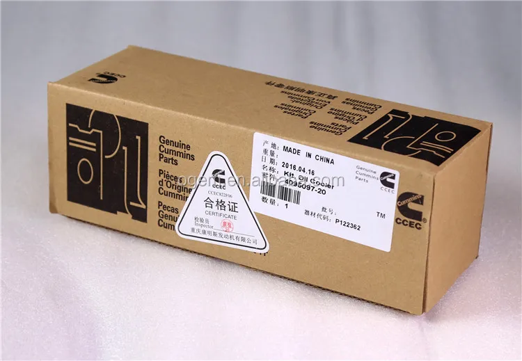 Original Ccec Kta19 Qsk19 Cummins Motor Marino Enfriador De Aceite De ...