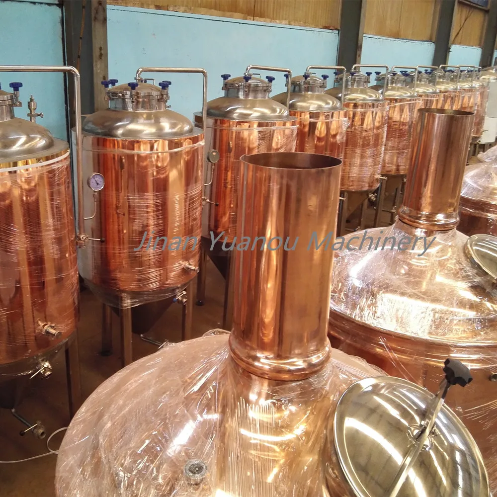 2000l Pub Bar Red Copper Materials Brewhouse Craft Beer Brewing ...