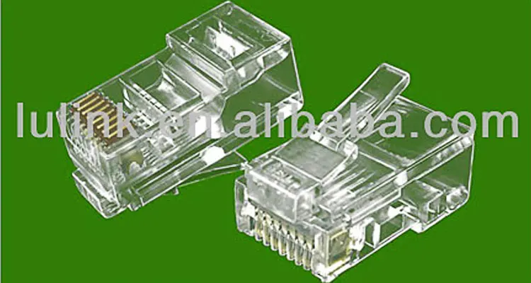 Cat6 Rj45 Modular Plugs Unshielded (utp) Network Connectors For 24awg ...