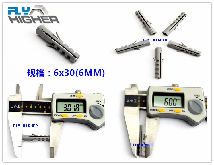 6x30 Nylon Wall Plug - Durable and Reliable Anchoring