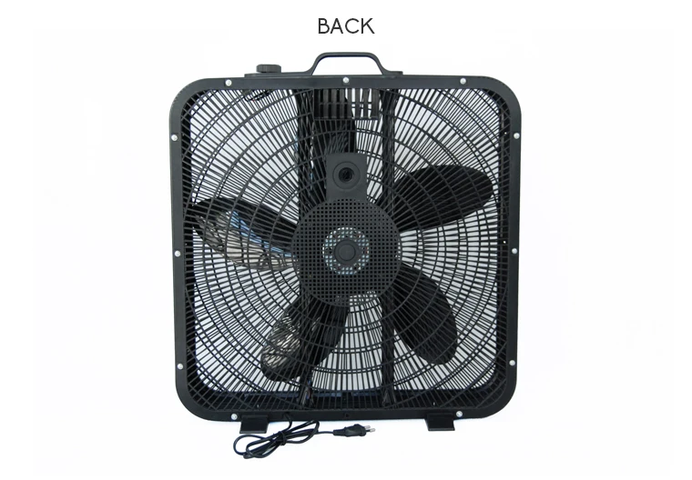 Etl High Velocity 5 Pp Electric 20'' Box Fan With 3 Setting Speeds Air ...
