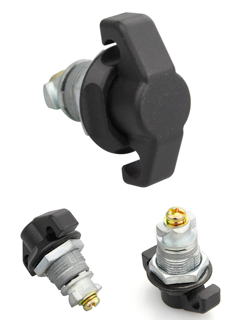 Electric Cabinet Lock Thumb Turn Padlockable Wing Knob 1/4 Quarter Turn ...