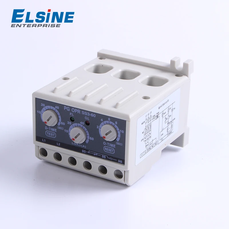 Elsine Electronic Digital Overload Overcurrent Phase Loss Protection ...
