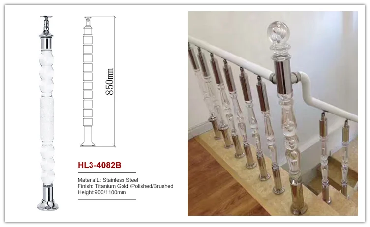 Acrylic Handrails for Stairs - Elegant & Durable Solutions
