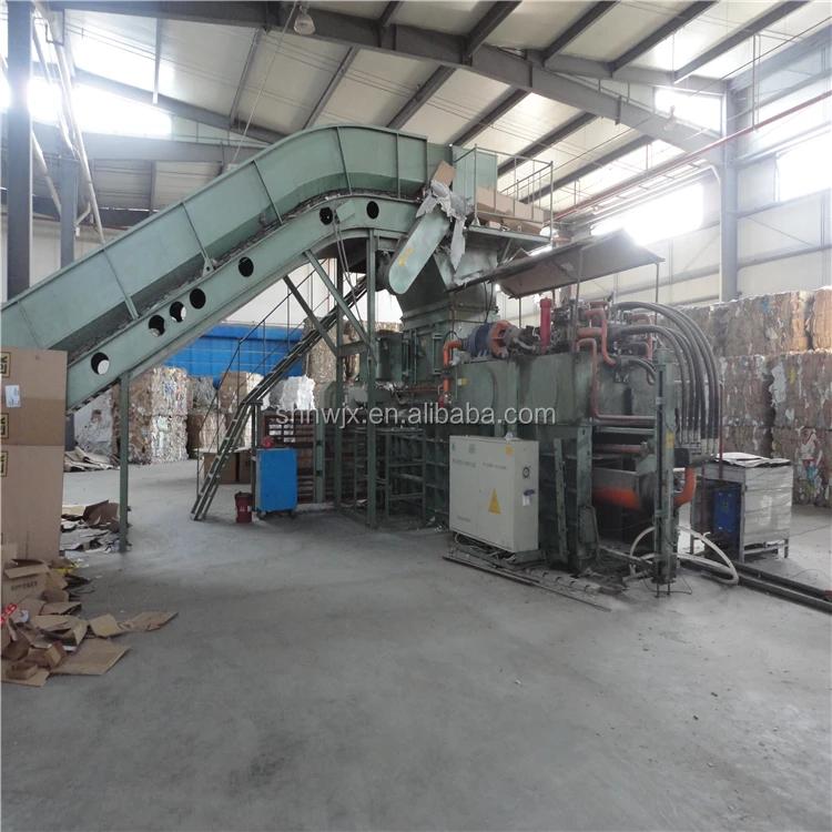 200tons Automatic Cardboard Baling Press Machine Carton Packaging ...