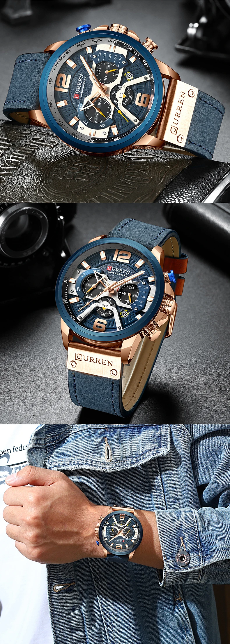 Curren 8329 Top Brand Casual Sport Watches For Men Luxury Military ...