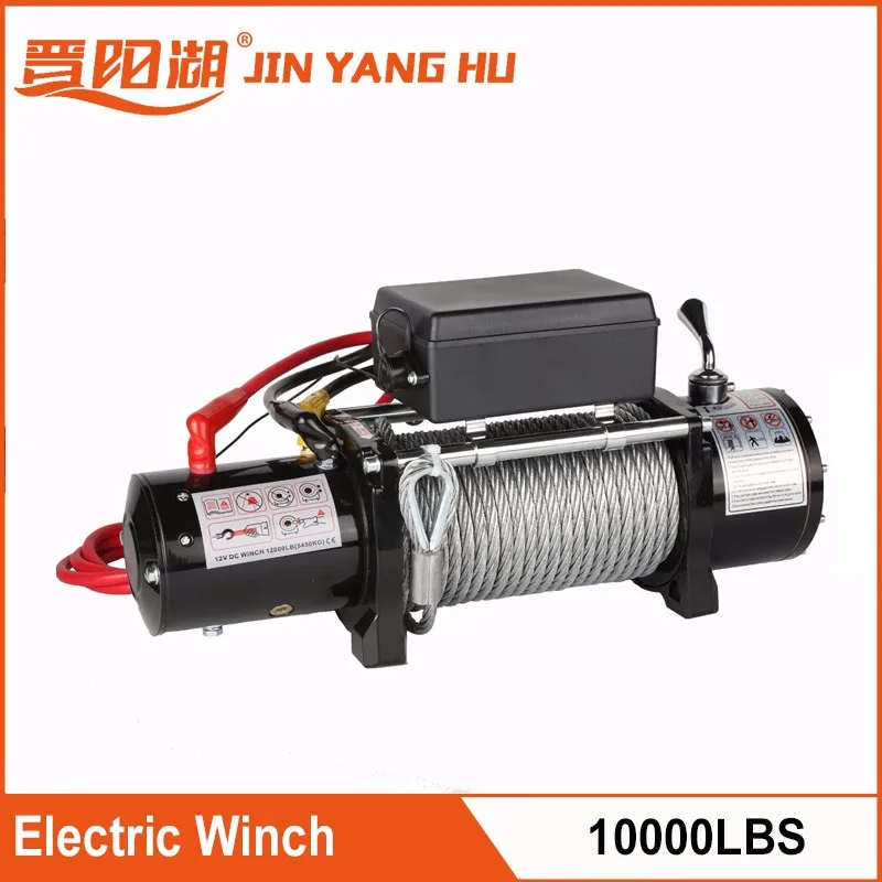 Fast Speed 12 Volt 4x4 12000lb Portable Electric Car Winch With Steel ...