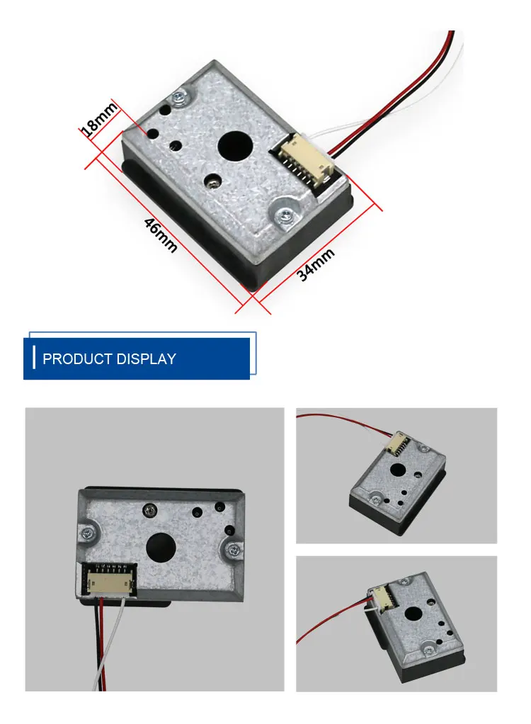 Gp2y1051auof Indoor Outdoor Air Optical Detection Module Pm 2.5 ...