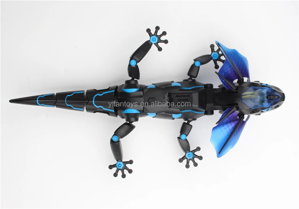 Remote Control Simulation Rc Lizard With Light Prank Induction Crawling ...