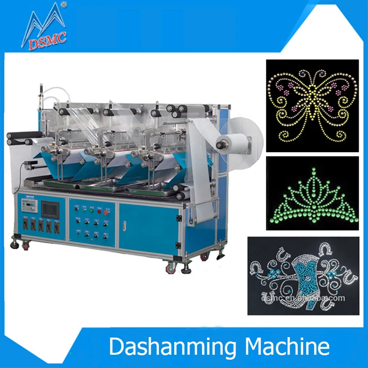 Korea Style Fully Automatic Hotfix Rhinestone Brush Template Filling ...