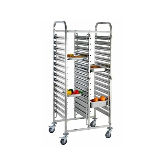 Stainless Steel Kitchen Bakery Trolly Rack/stainless Steel Pan Cart ...