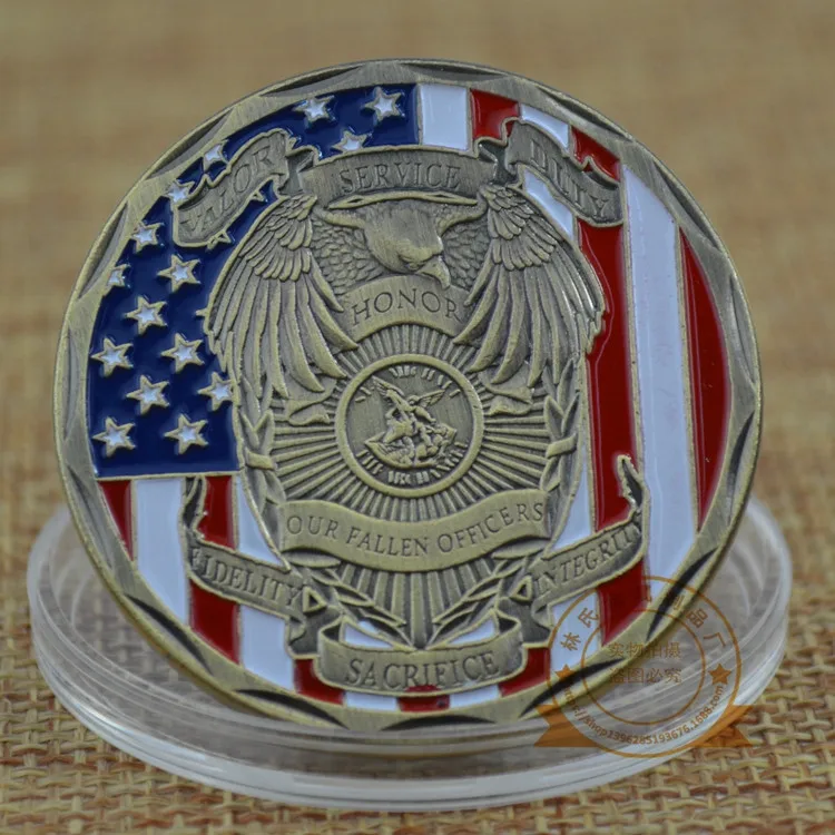Custom Our Fallen Officers Medal Award Us Army Military Department ...