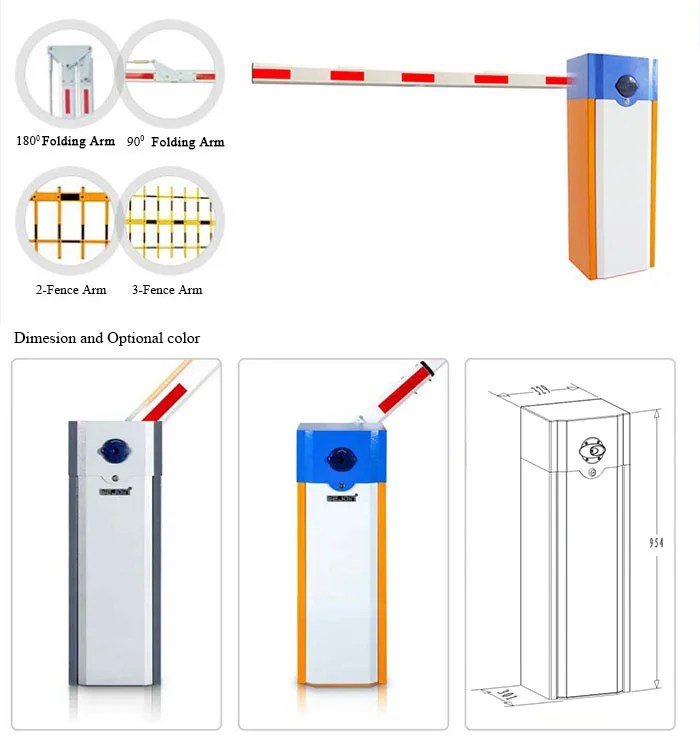Automatic Gate Access Control - Barrier Gate with RFID