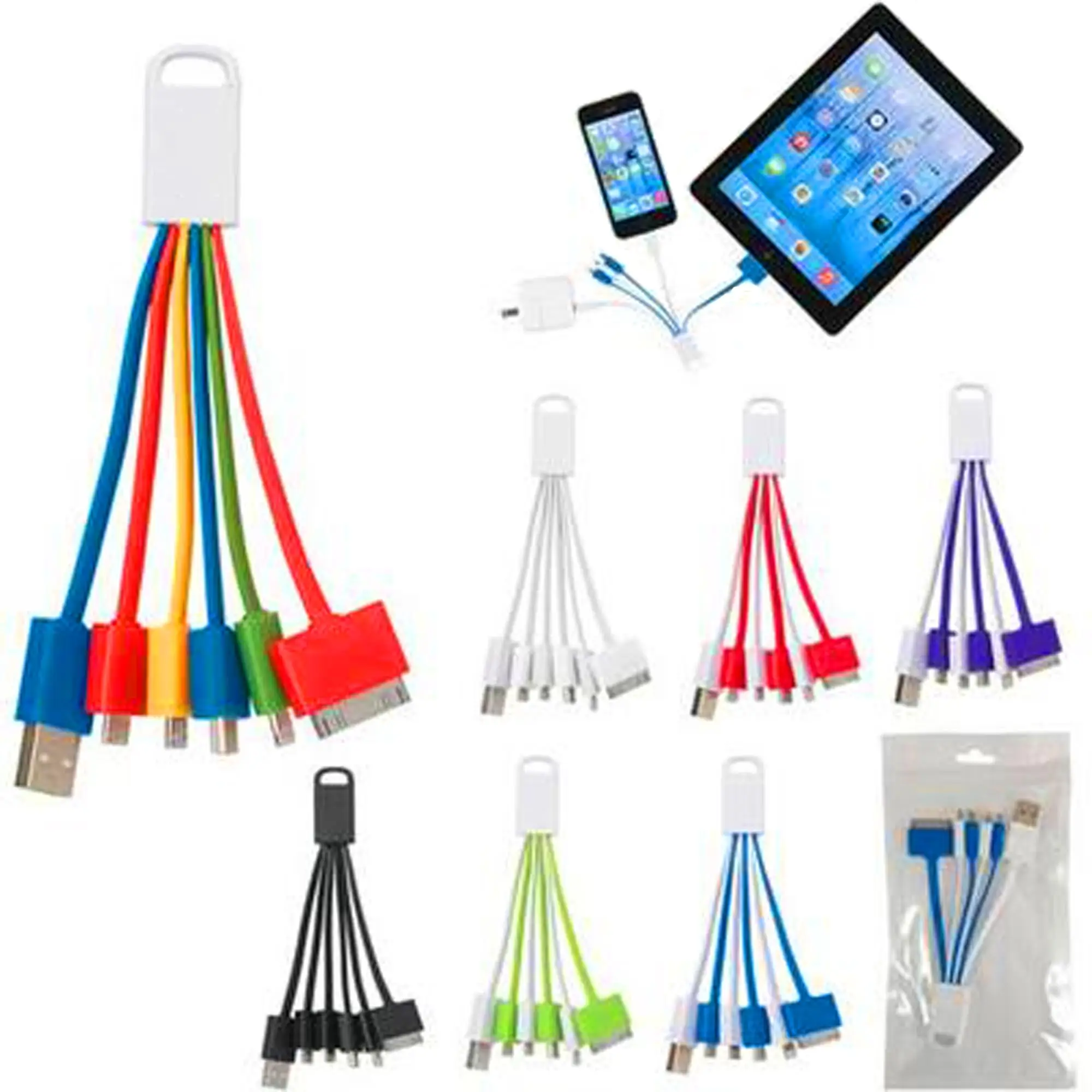 Fashion Designed 5 In 1 Multi Charger Port Custom Usb Cable Wholesale ...