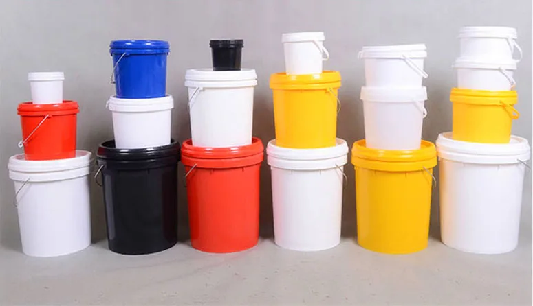 5 Gallon Plastic Paint Bucket With Lids Handle 20 Liter Pail Barrel ...