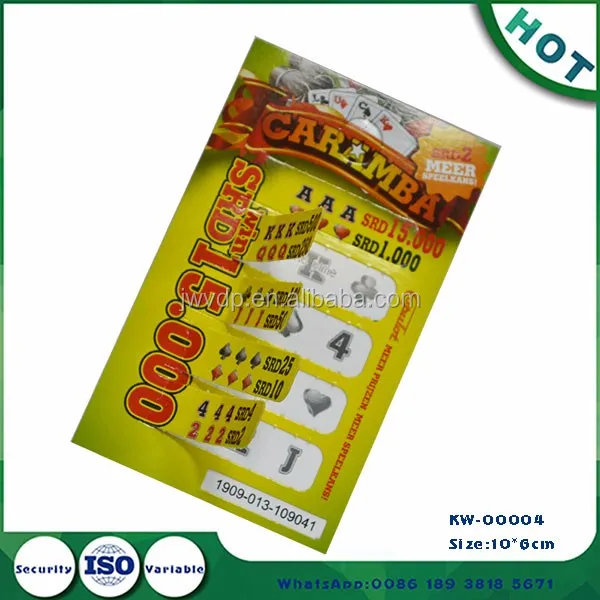 Paper Lottery Scratch Card Win Printing Scratch Win Card - Buy Scratch ...