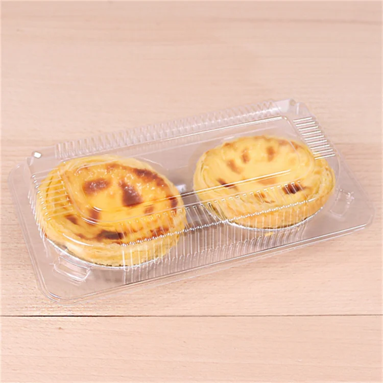 Transparent Egg Tarts Box,Food Packaging,Two Loaded,Can Be Customized ...