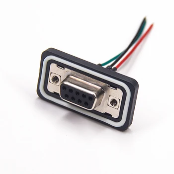 Female Solder Panel Mount Type Computer Machine Pin D-sub Connector Db9 ...