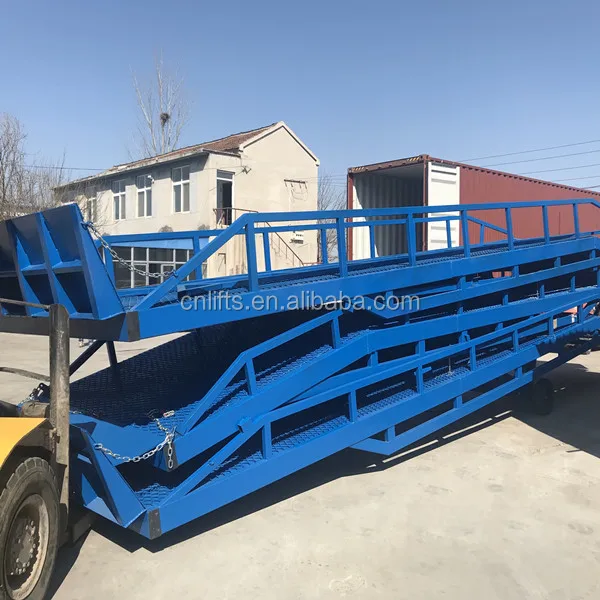 CE Container Load Ramp Truck Unloading Equipment Mobile Yard Ramp