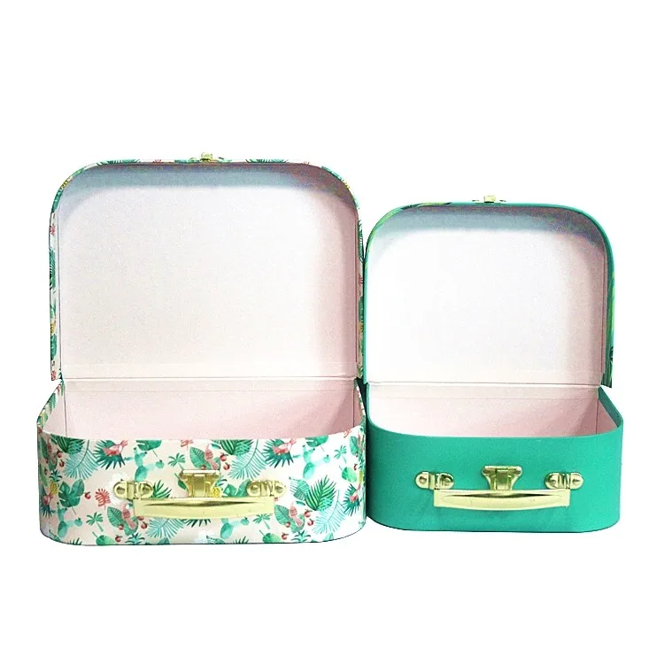 Top And Bottom Paper Suitcase With Metal Lock And Metal Handle Stronger ...