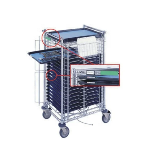 ESD Cart - Conductive Wheel PCB Storage Circulation Cart
