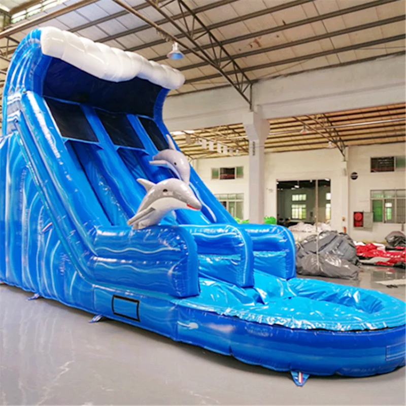 Backyard Above Ground Pool Water Slide with Pool for Kids