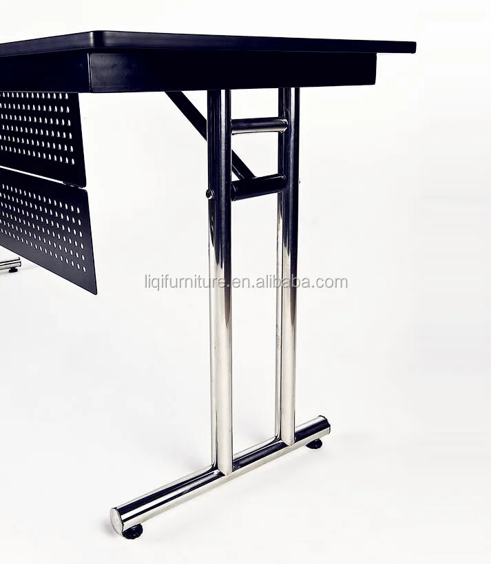 Foldable Study IBM Table with Modesty Panel - Modern & Eco-friendly