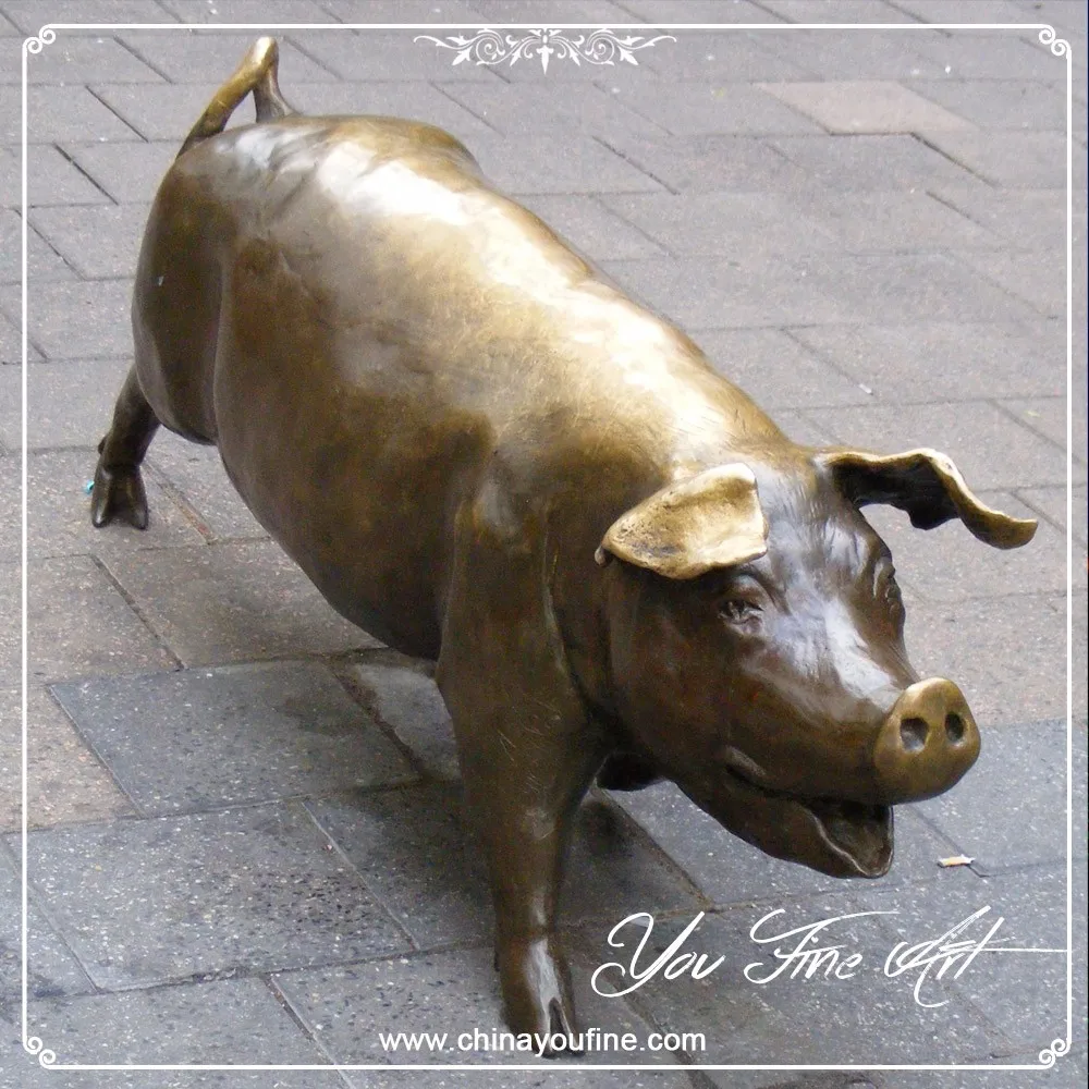 Life Size Street Art Sculpture Bronze Pig Statue - Buy Bronze Pig ...