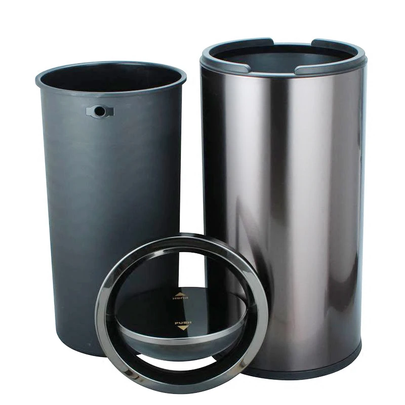 Swing Outdoor Shopping Mall Stainless Steel Trash Bin - Buy In Stock ...