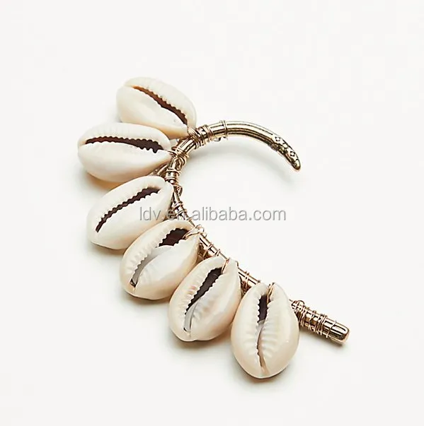 Shell Statement Earrings Cuffs African Beach Tribal Gift For Her - Buy ...