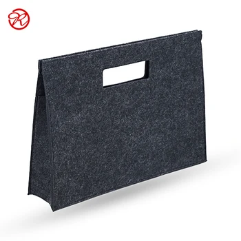 A4 Felt Document Bag Office Stationery Felt File Folder Briefcase Soft ...