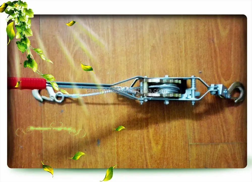 1 Ton Wire Rope Winch Puller With Double Gears And Single Line - Buy ...