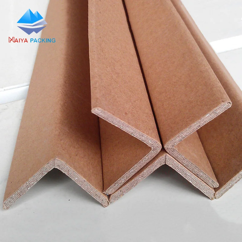 Brown Corrugated Cardboard Angles Edge Boards Kraft Paper Pallet Edge ...