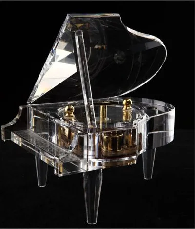 Luxury Crystal Music Box - Grand Piano for Wedding Gifts