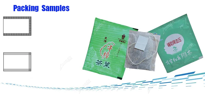 Small Scale Sachet Inner And Outer Tea Bag Packing Machine With Thread ...